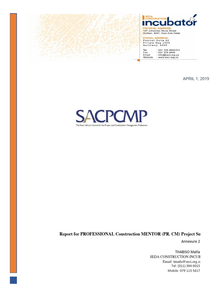 T.matla SACPCMP Report Annexure 2 032019 3 | PDF | Pipe (Fluid ...