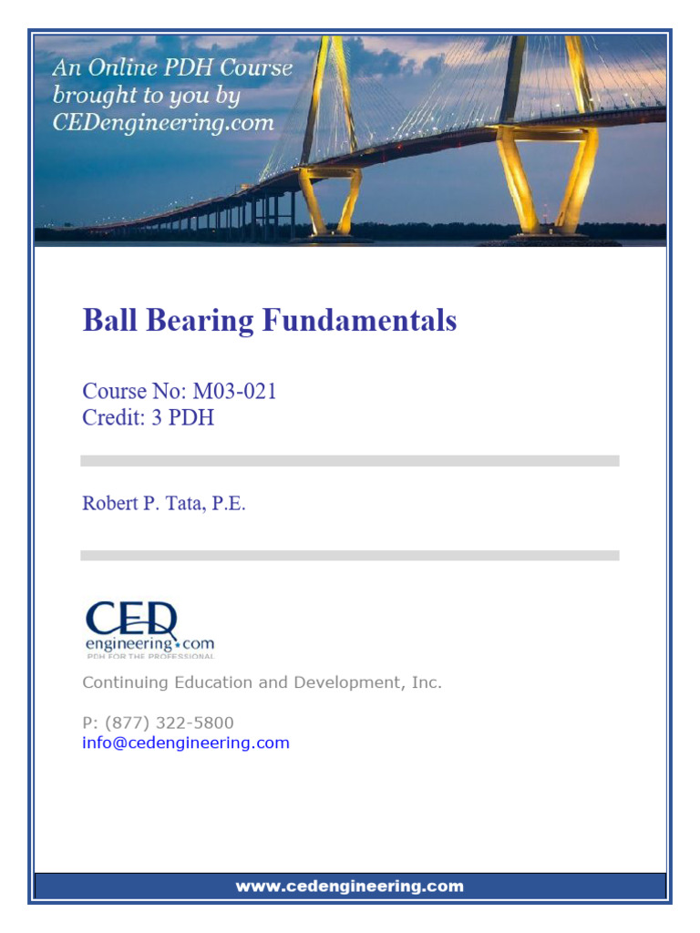 M03-021 - Ball Bearing Fundamentals - US | PDF | Gear | Bearing (Mechanical)