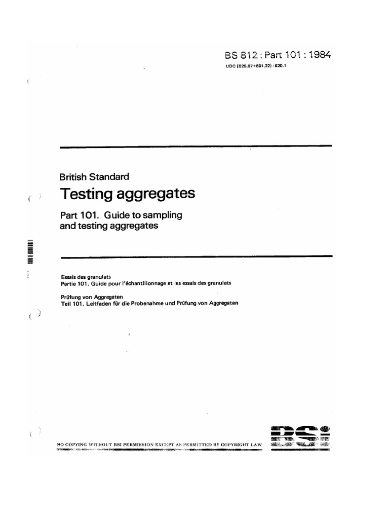 BS812 P101 Sampling | PDF