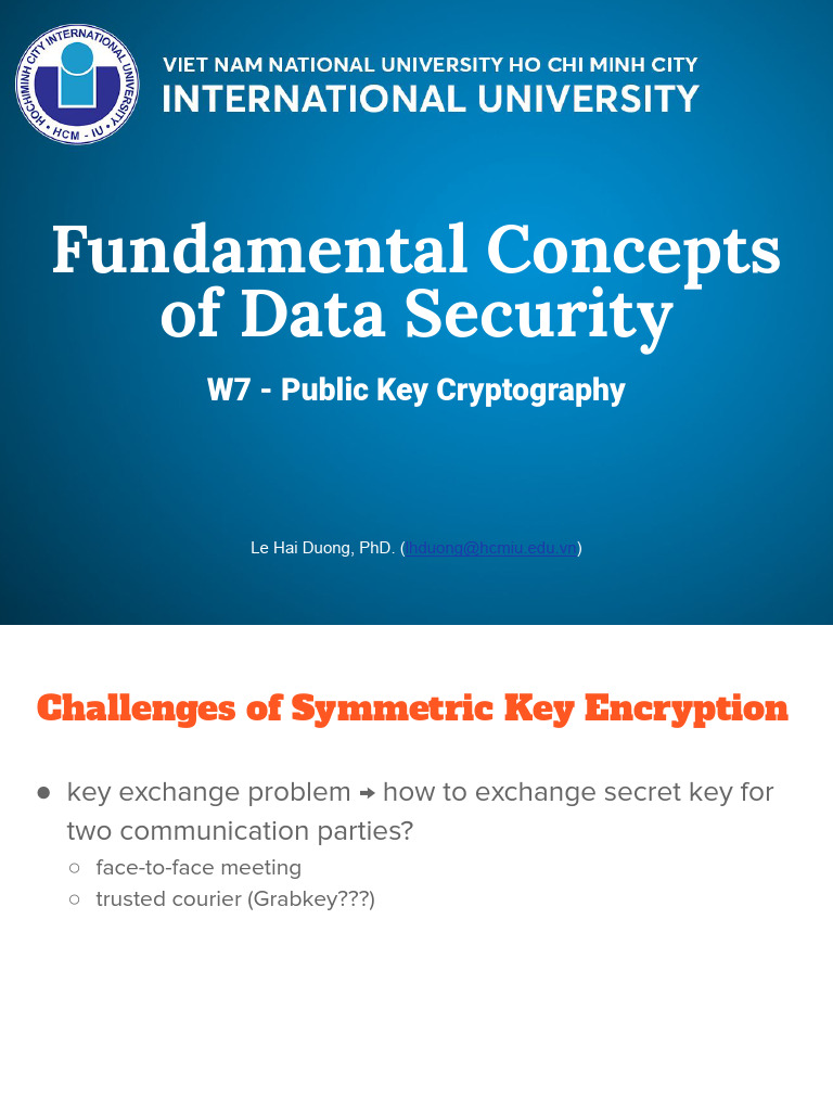 FCoDS - W7 - Public Key Cryptography | PDF | Public Key Cryptography ... FCoDS - W7 - Public Key Cryptography | PDF | Public Key Cryptography ...