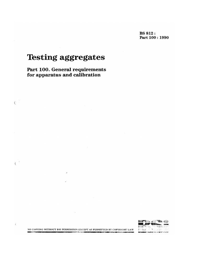 BS812 P100 GeneralRequirements | PDF