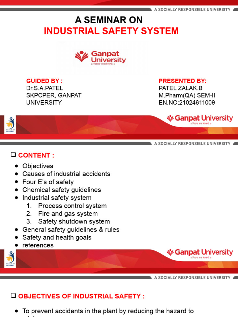 Industrial Safety System Zalak 1 | PDF | Occupational Safety And Health ...
