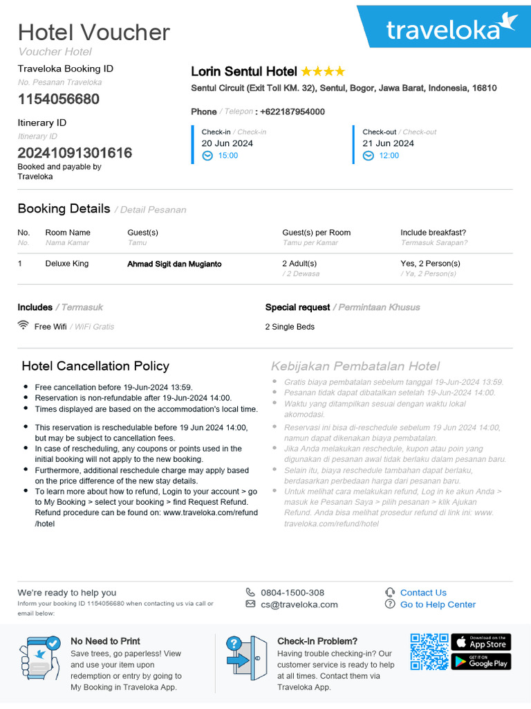 Mugianto-1154056680-Lorin Sentul Hotel-HOTEL - STANDALONE | PDF | Hospitality Industry | Hotel