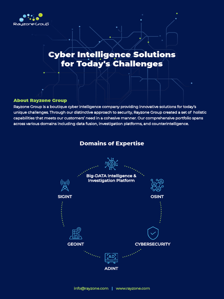 One Pager - Rayzone Group | PDF | Security | Computer Security