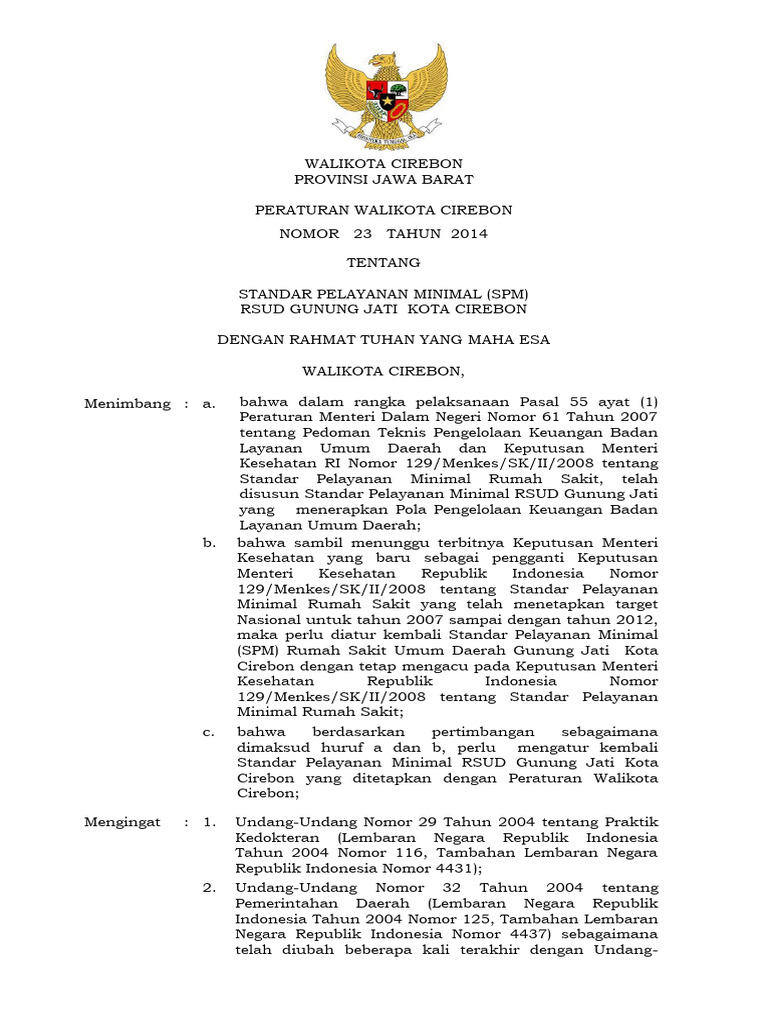 PERWAL232014 | PDF | Pengelolaan Keuangan & Uang | Griya & Taman