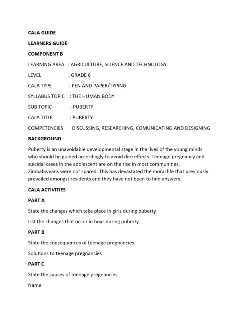 Puberty Learner Download Free Pdf Puberty Testicle