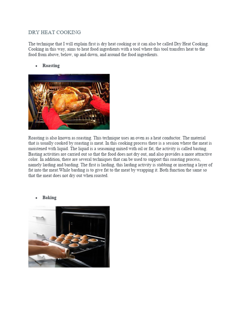 Dry Heat Cooking | PDF | Grilling | Cooking