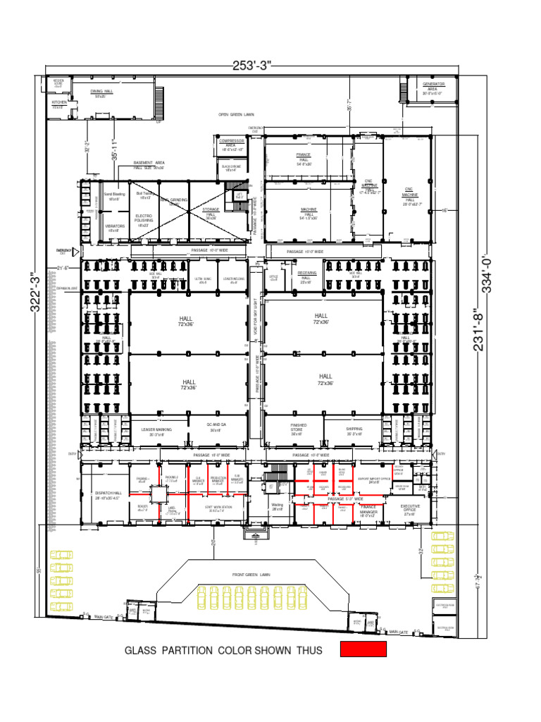 Glass Partition Plan | PDF | Architectural Elements