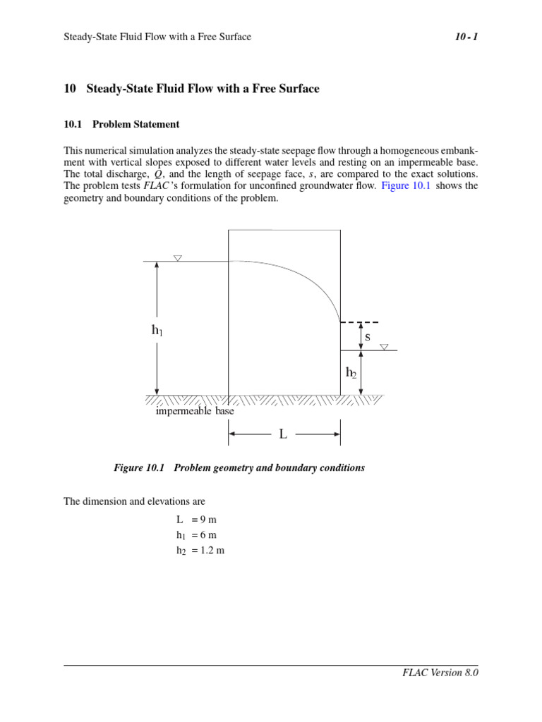 Steady-State Fluid Flow with a Free Surface | PDF | Porosity ... Steady-State Fluid Flow with a Free Surface | PDF | Porosity ...