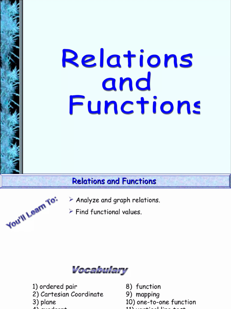 Relations and Functions | PDF | Computers