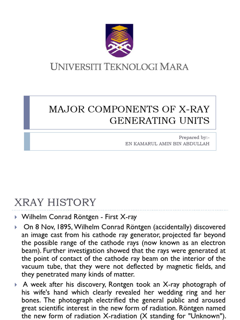Xray Machine Component | Download Free PDF | X Ray | Radiography