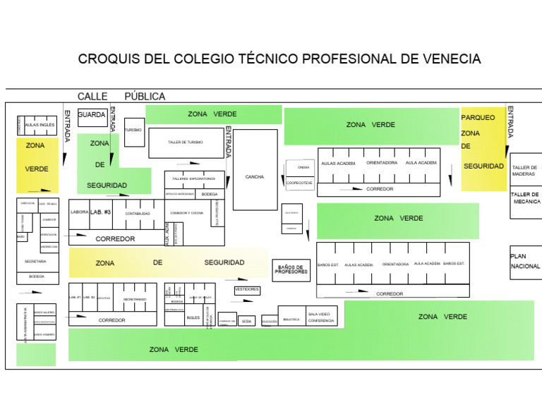Croquis del Colegio Técnico Venecia | PDF