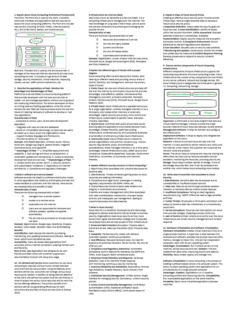 Cloud Computing (AR) - 2 | PDF | Cloud Computing | Security