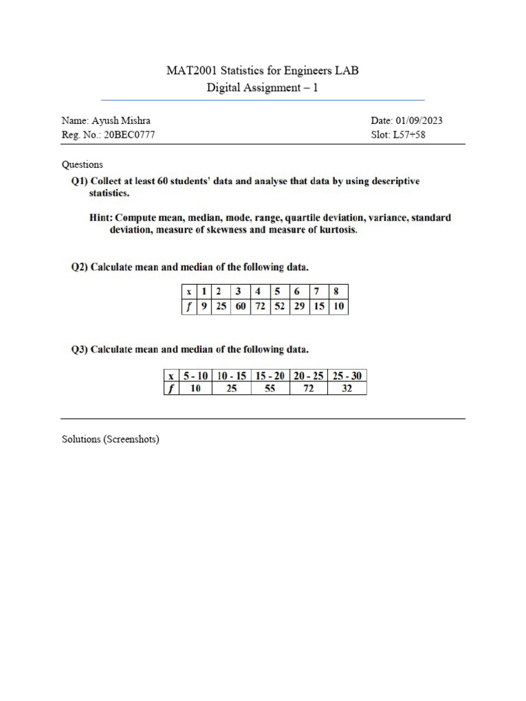 Da1 Merged | PDF | P Value | Probability