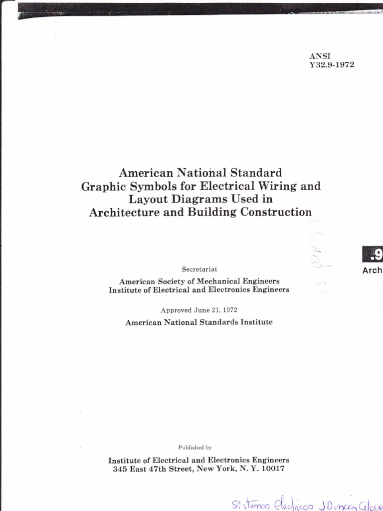 Simbolos Ansi | PDF | Electrical Wiring | Lighting