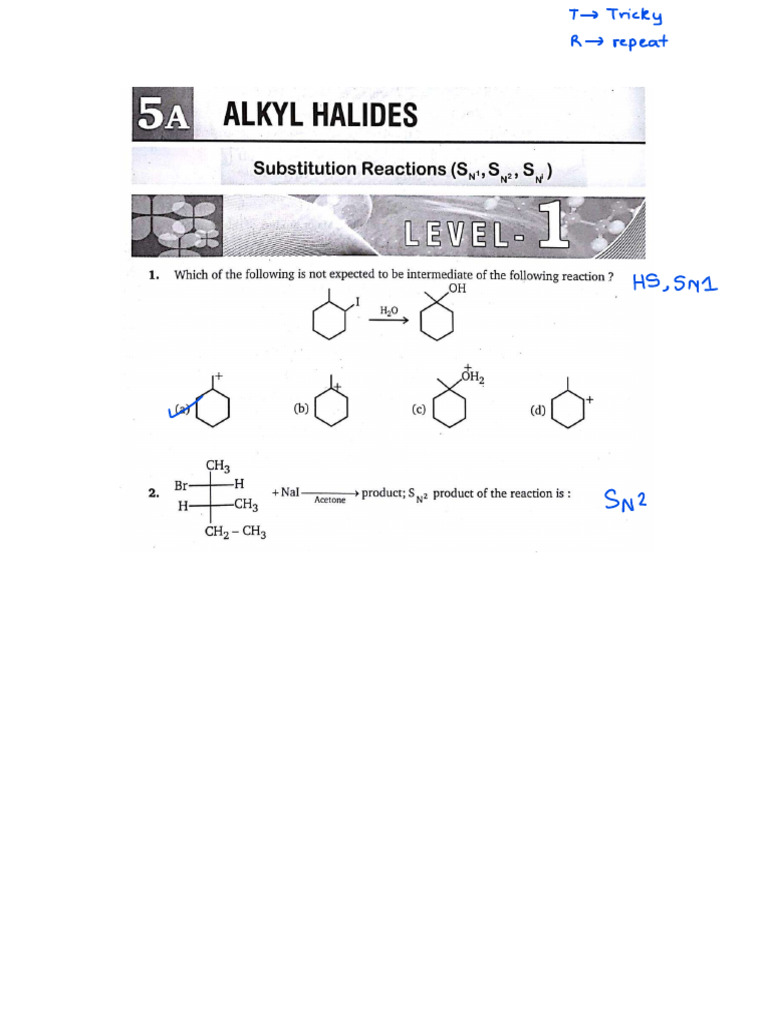 Alkyl Halides MSC | PDF