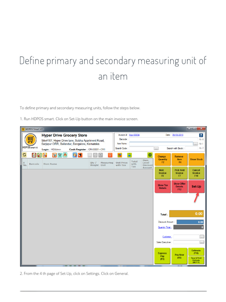 Define Primary and Secondary Measuring Unit of An Item | PDF | Computers