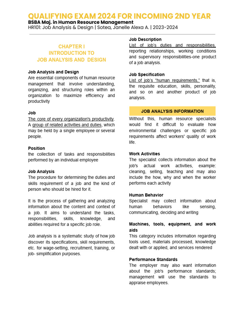 Qualifying Exam Reviewer 2024 | PDF | Information | System