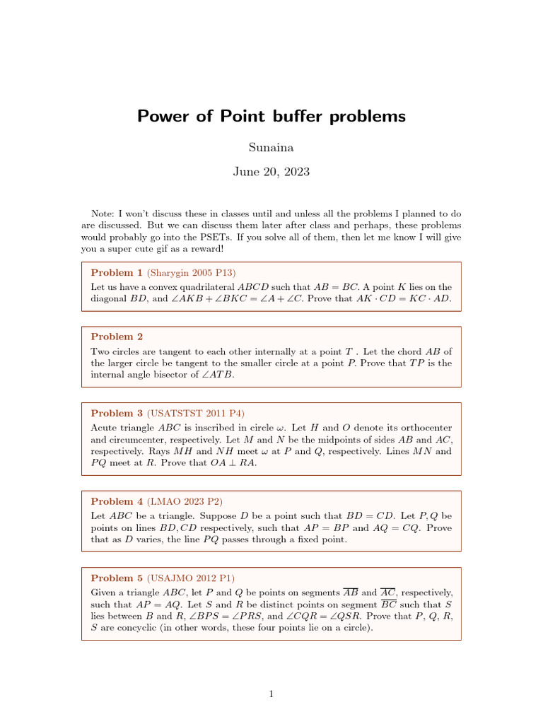 Buffer POP Problems | PDF | Circle | Geometry Buffer POP Problems | PDF | Circle | Geometry