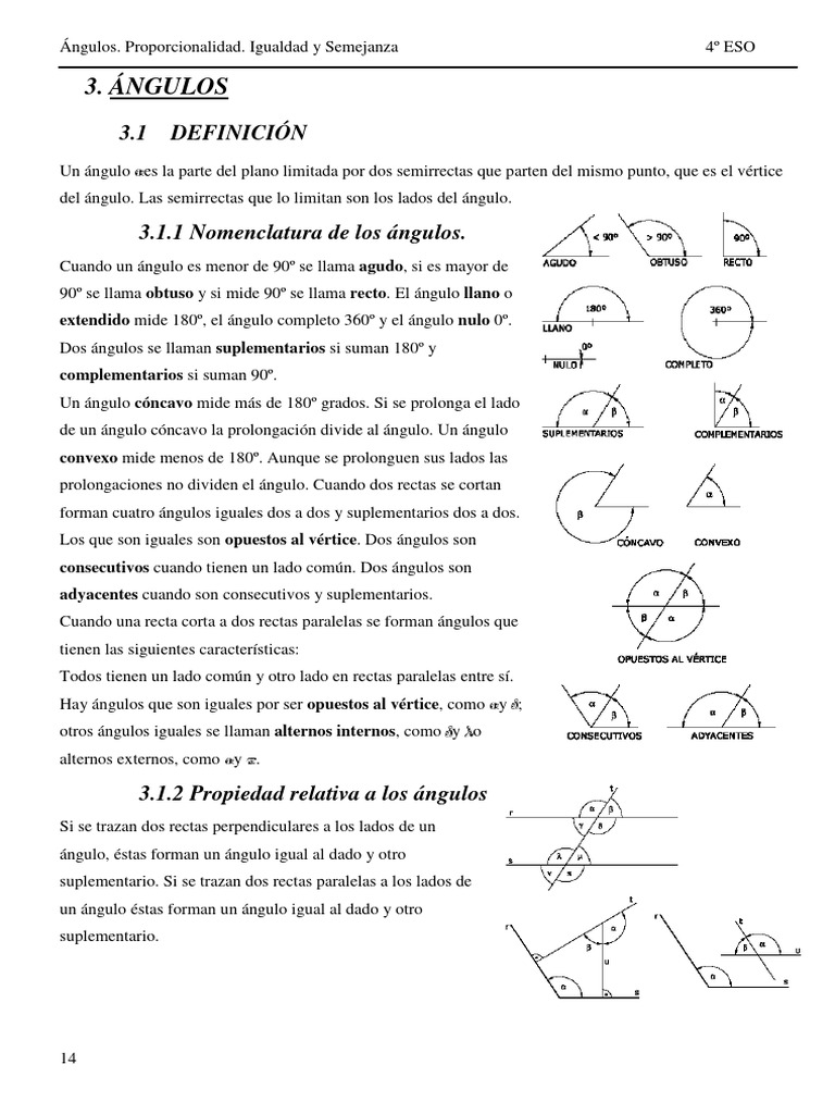 Trazado de Angulos | PDF | Ángulo | Matemática Elemental