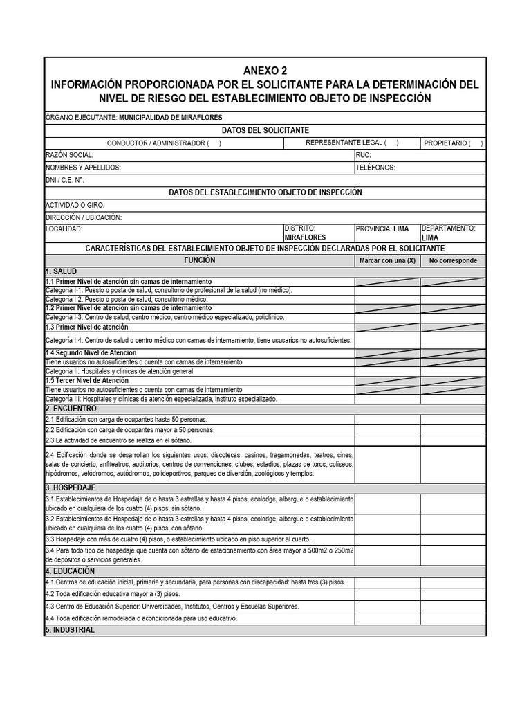 Itse - Anexo 2 | PDF