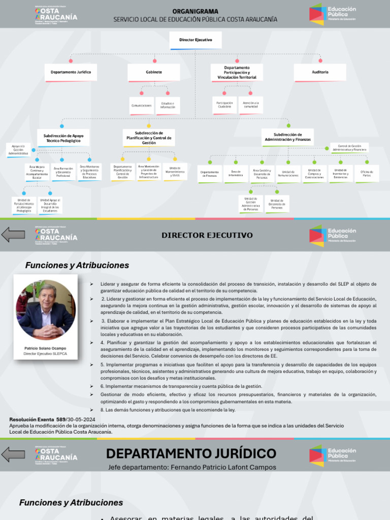 Organigrama SleCA | PDF | Planificación | Educación de la primera infancia
