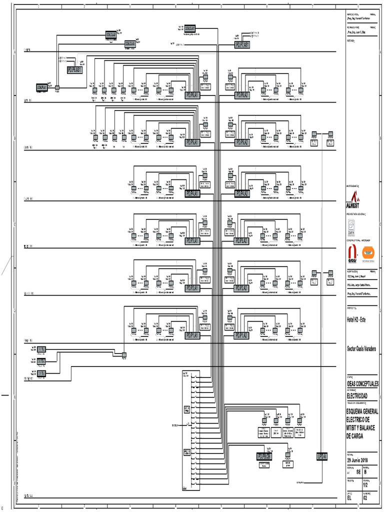 OAS H2 EL 02 Esq. General Eléctrico MT-BT 1-2 | PDF