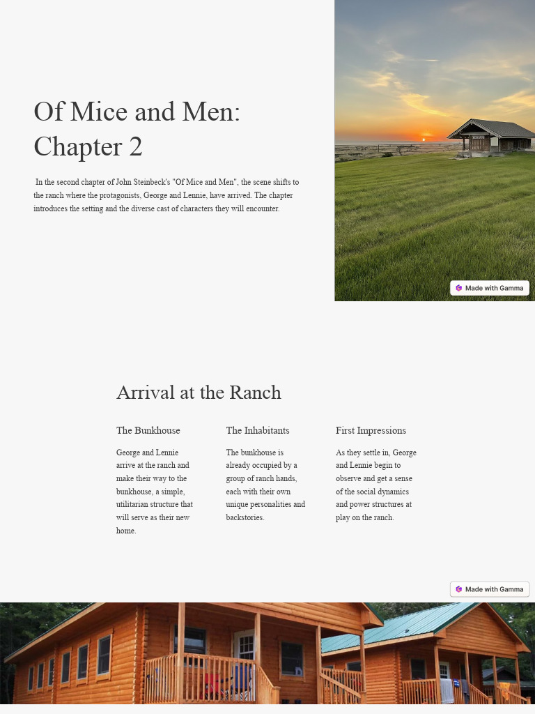 Of Mice and Men Chapter 2 | PDF | Psychological Concepts | Psychology