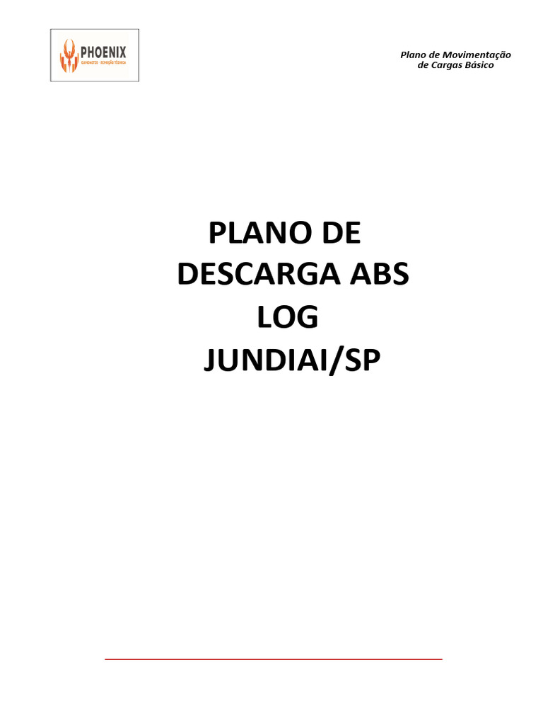 PLANO DE DESCARGA ABS LOG | PDF | Guindaste (máquina)