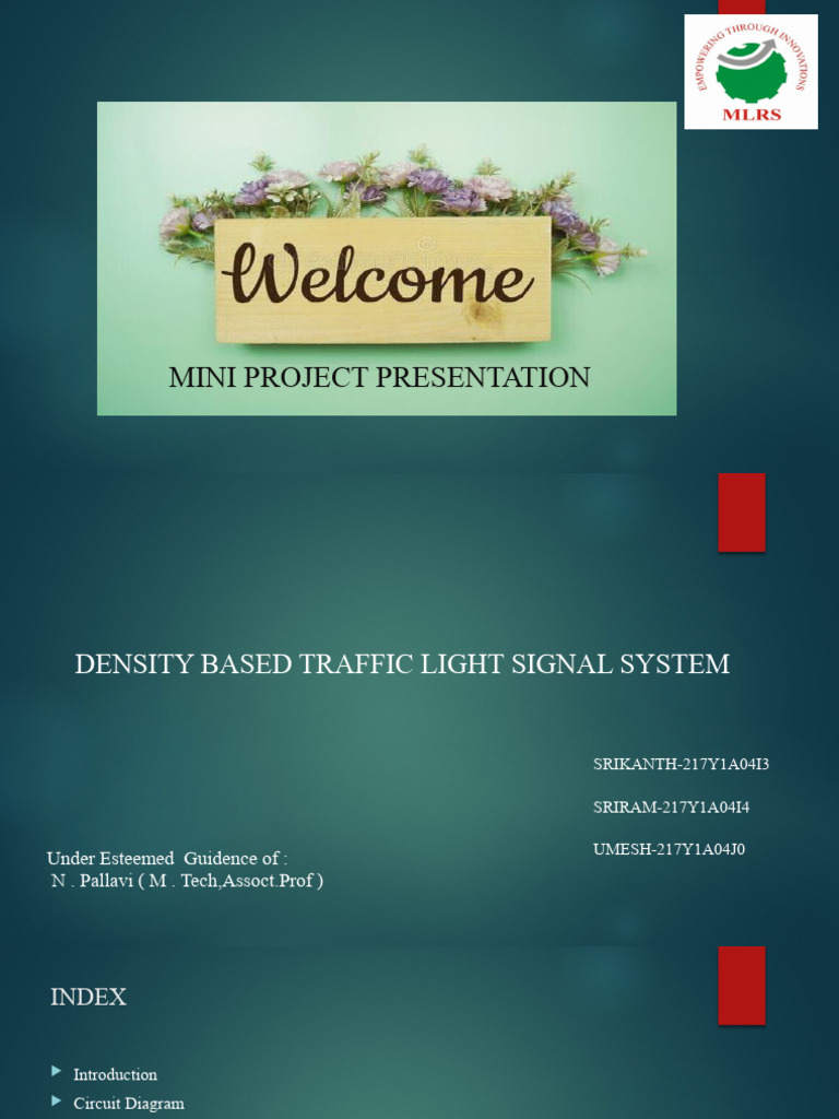 Density Based Traffic Light Signal System | PDF | Traffic | Arduino