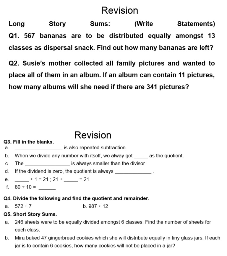 Numeracy Revision T4 | PDF | Teaching Methods & Materials