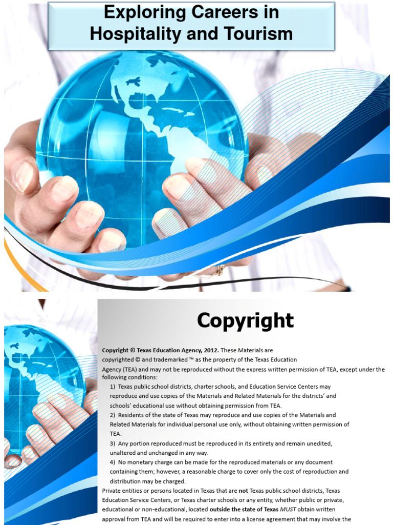 Exploring Careers in Hospitality and Tourism | PDF | Chef | Restaurants