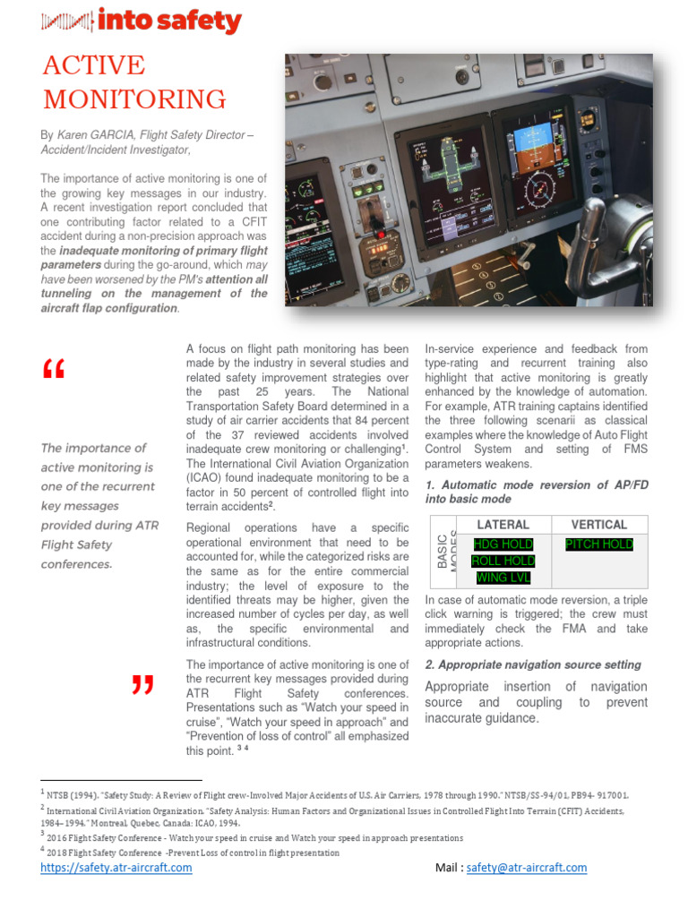 Active Monitoring - Final | PDF | Aviation Safety | Aviation
