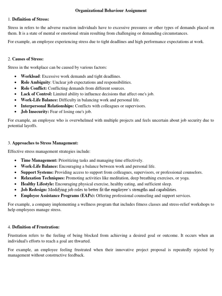 Organizational Behaviour Assignment - Soft | PDF | Psychotherapy ...