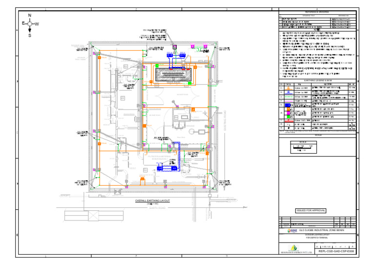 REPL-CGD-GAD-CSP-E008 - Rev A - OVERALL EARTHING LAYOUT FOR DT STATION ...