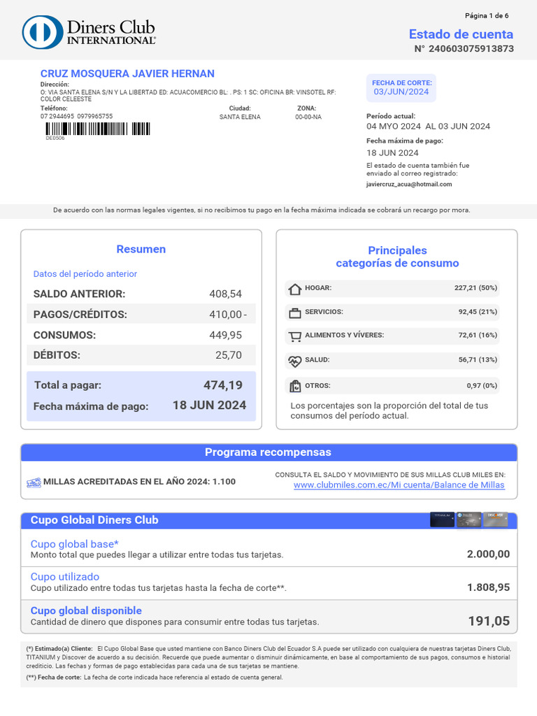 ComprobanteVirtual6 2024 | PDF | Impuesto al valor agregado | Tarjeta de crédito