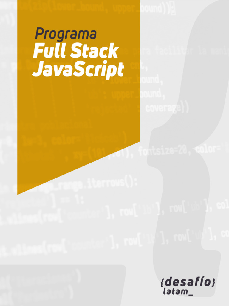 Programa Carrera Full Stack JavaScript - Desafío Latam | PDF | Script Java | Red mundial