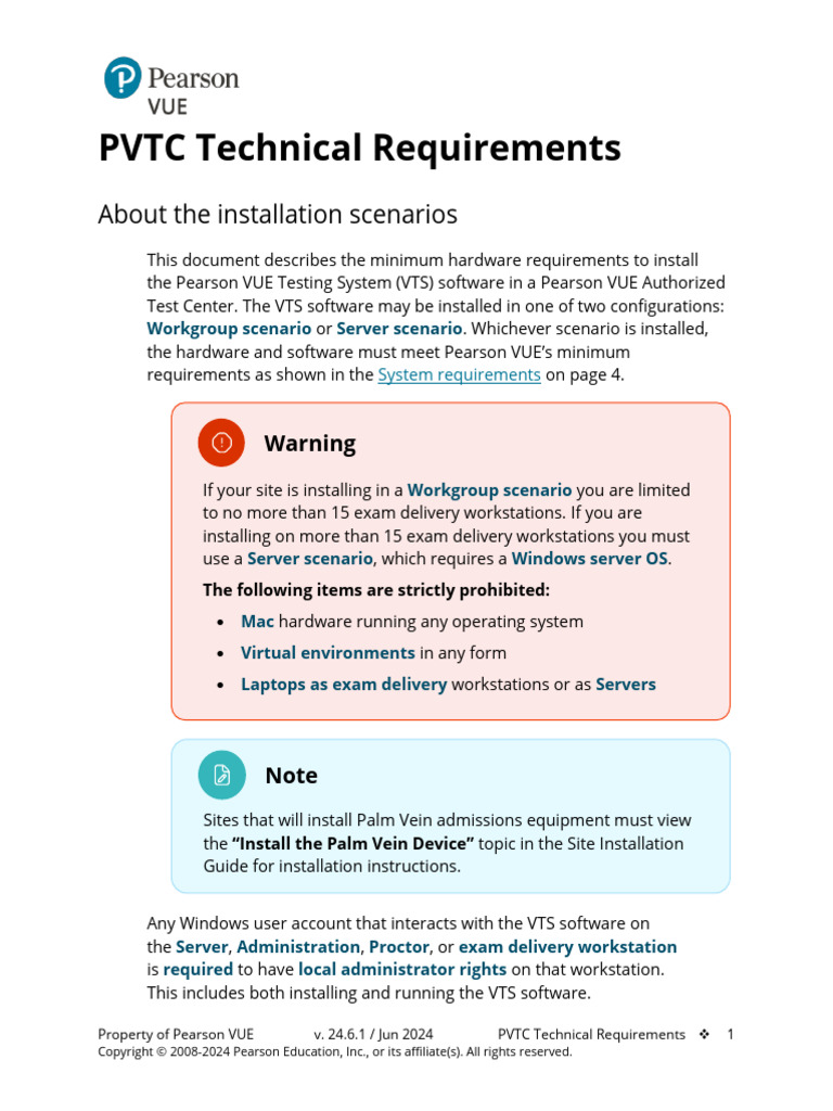 PVTC Technical Requirements | PDF | Microsoft Windows | Windows 10