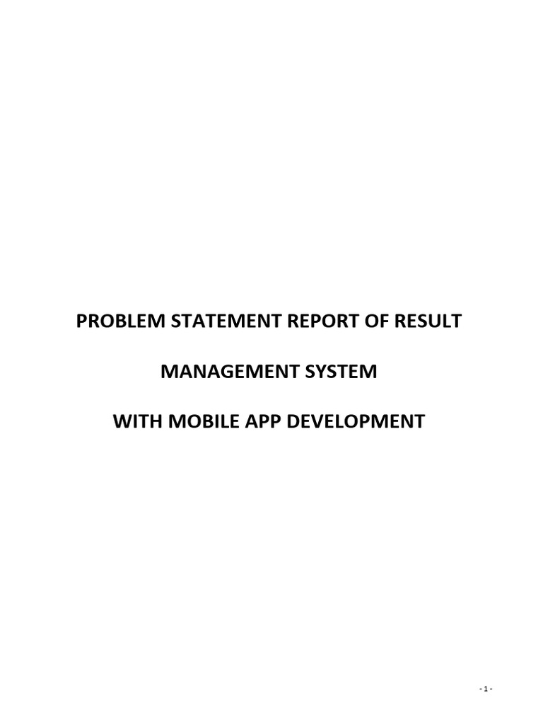 PROBLEM STATEMENT 2 | PDF | Mobile App | Security