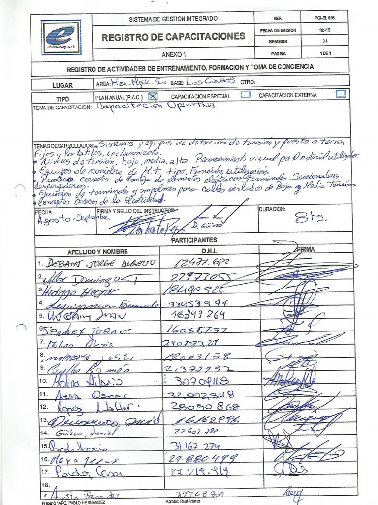 Registro-Pac-2016 Agosto y Setiembre 2016 | PDF