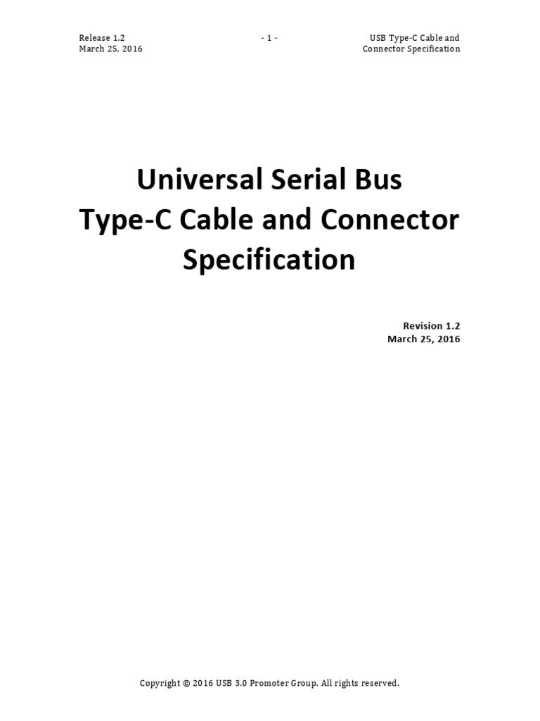 USB_Type-C_Specification_Release_1.2 | PDF | Usb | Physical Layer Protocols