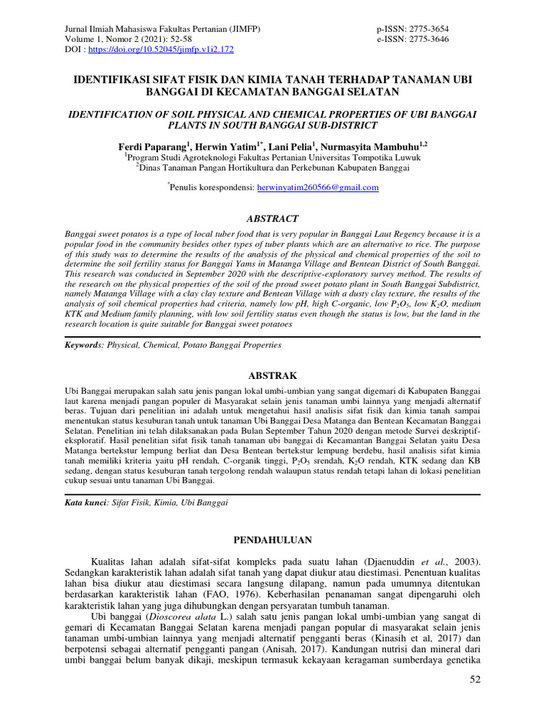 Identifikasi Sifat Fisik Dan Kimia Tanah 1479cc08 | PDF