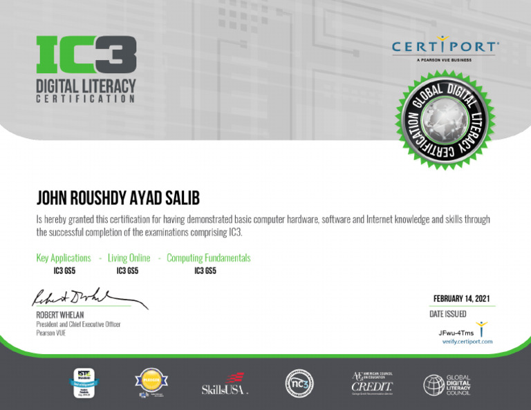 IC3 Certification - Global Standard 5 | PDF