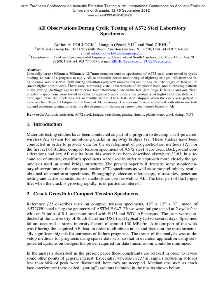 131_Pollock_Rev2 | PDF | Fracture | Fracture Mechanics