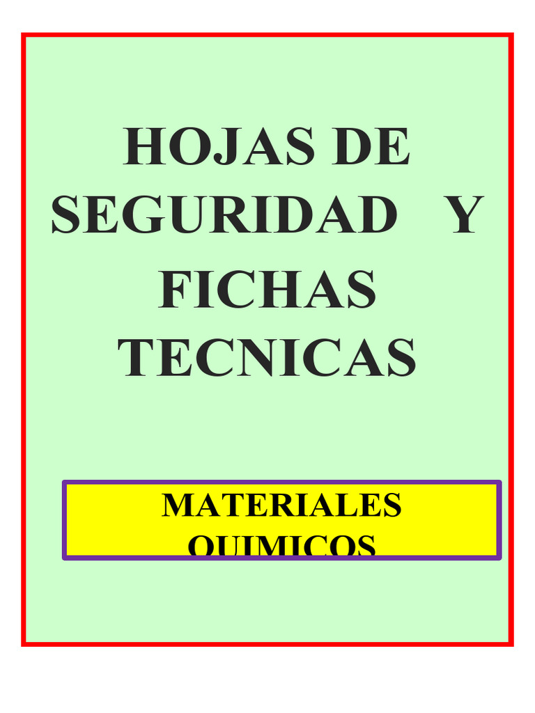 Rotulo de Hoja de Seguridad | PDF | Tecnología