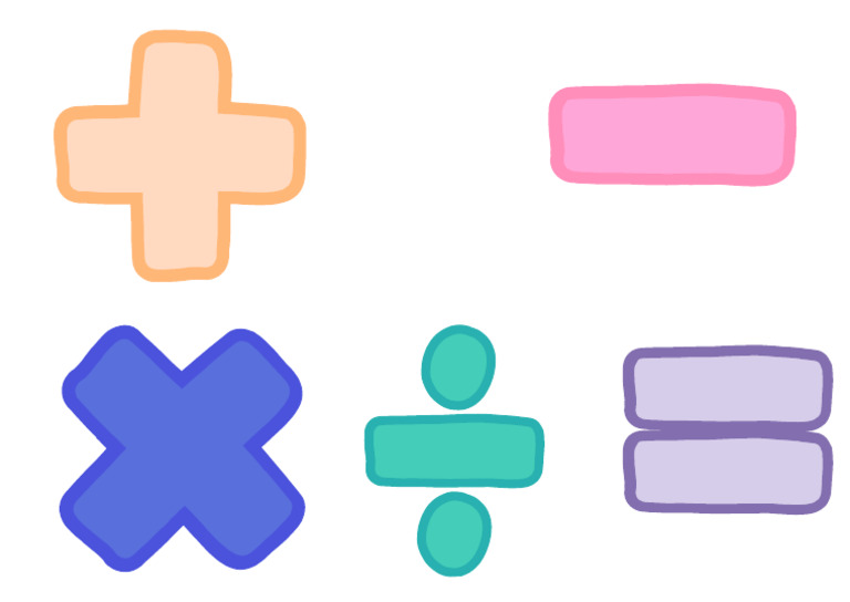 Pastel Fun Math Symbols Flashcards_20231025_075201_0000 | PDF