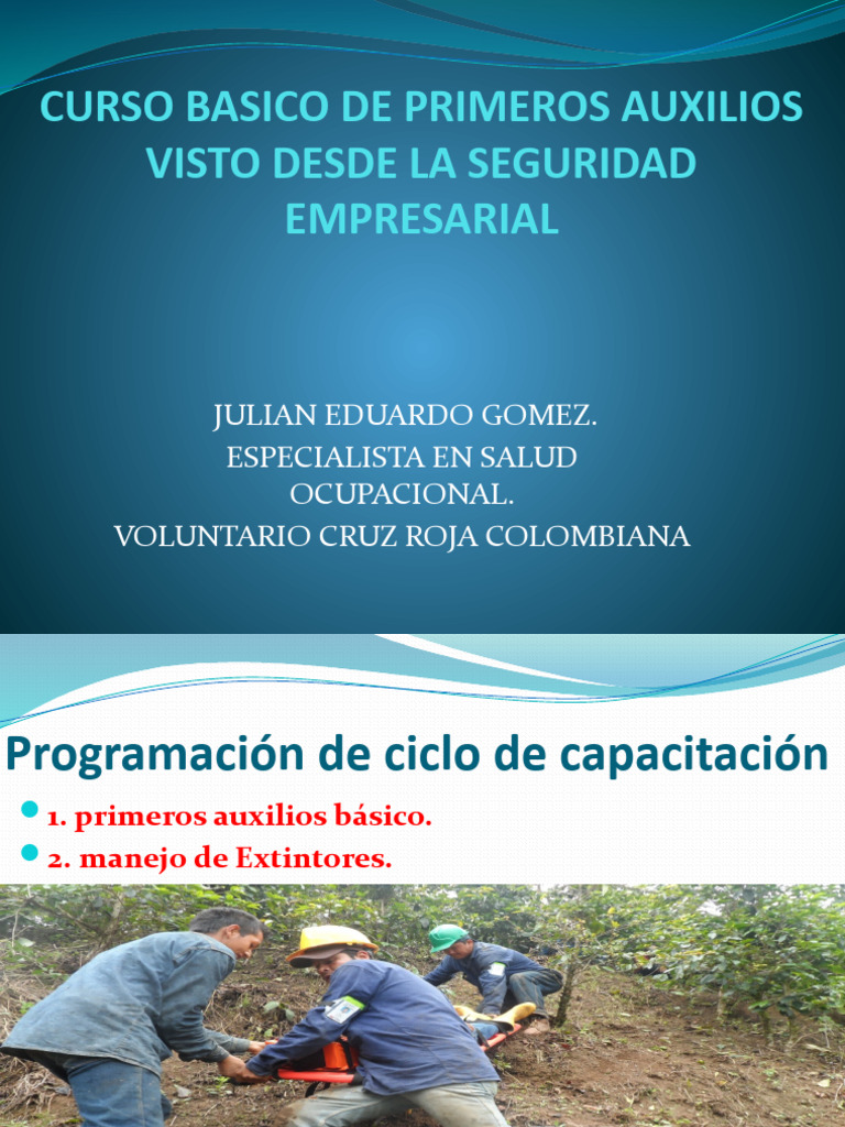 Básico Primeros Auxilios | PDF | Reanimación cardiopulmonar | Paro cardíaco