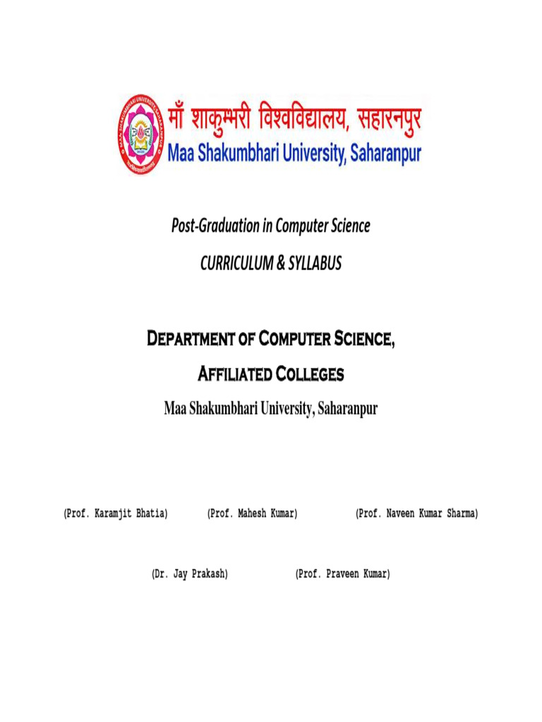 MSC Cs 2023 24 | PDF | Science | Computer Science