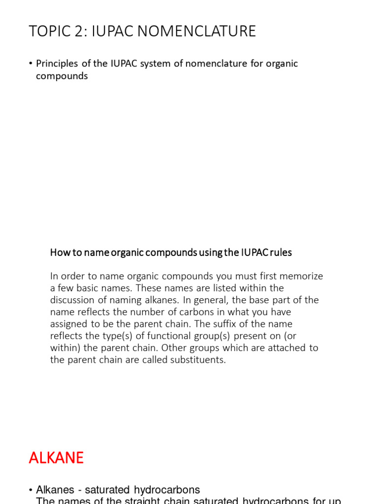 Topic 2 | PDF | Alkene | Alkane