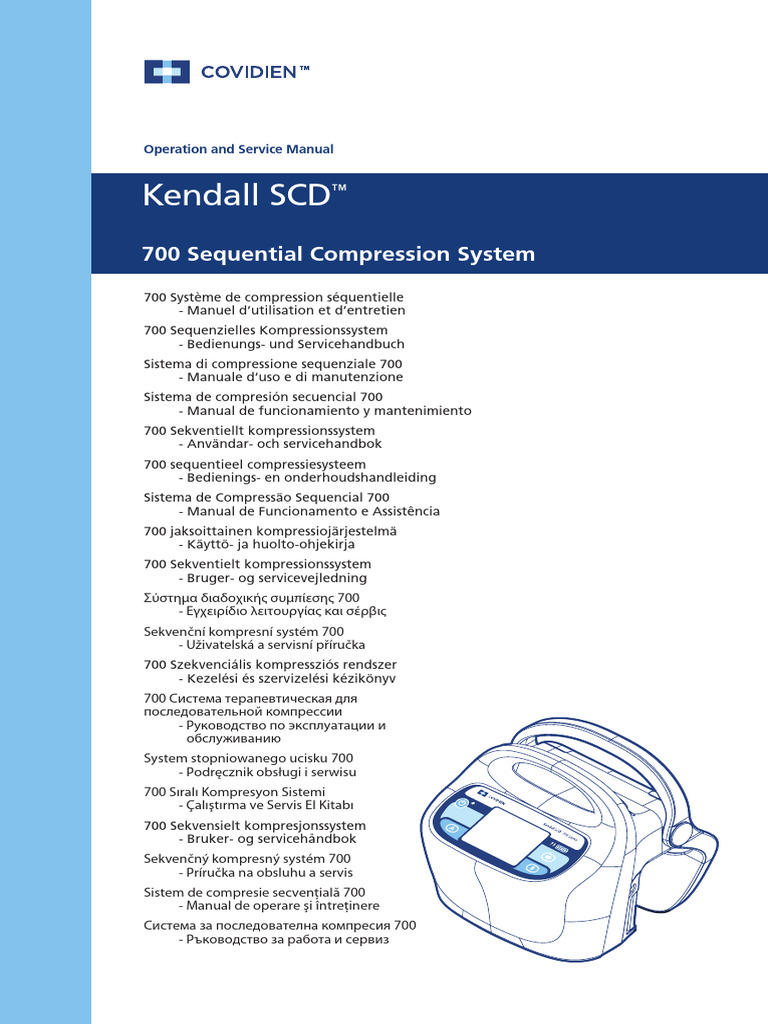 Kendall SCD 700 Sequential Compression System | PDF | Vein | Thrombosis